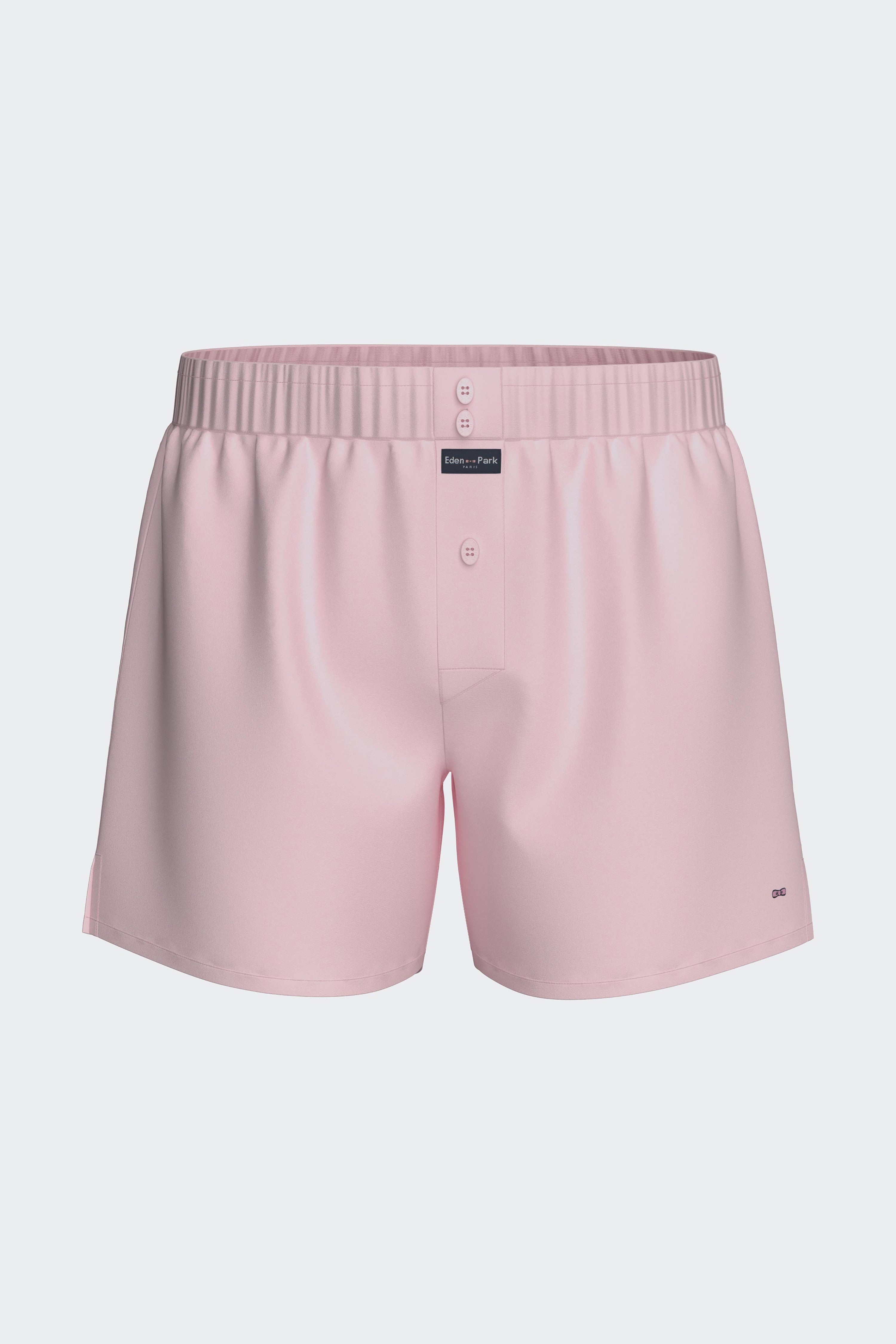 Pink cotton poplin boxer shorts – Eden Park